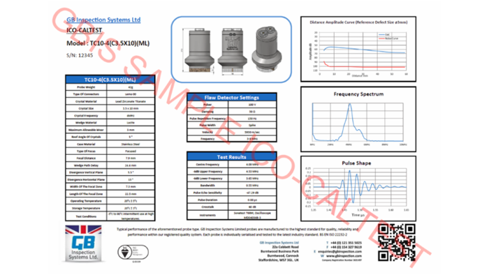Cables, Accessories, Cases & Certification - GB Inspection